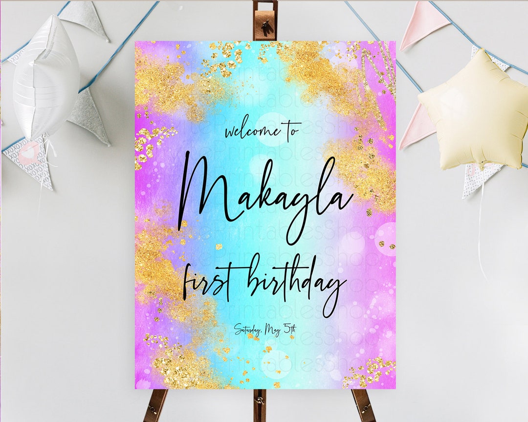 Pastel Welcome Sign Pastel Rainbow Welcome Sign Colorful Rainbow ...