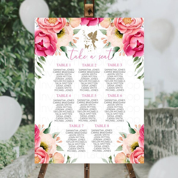 Enchanted Forest Seating Chart Sign - Etsy