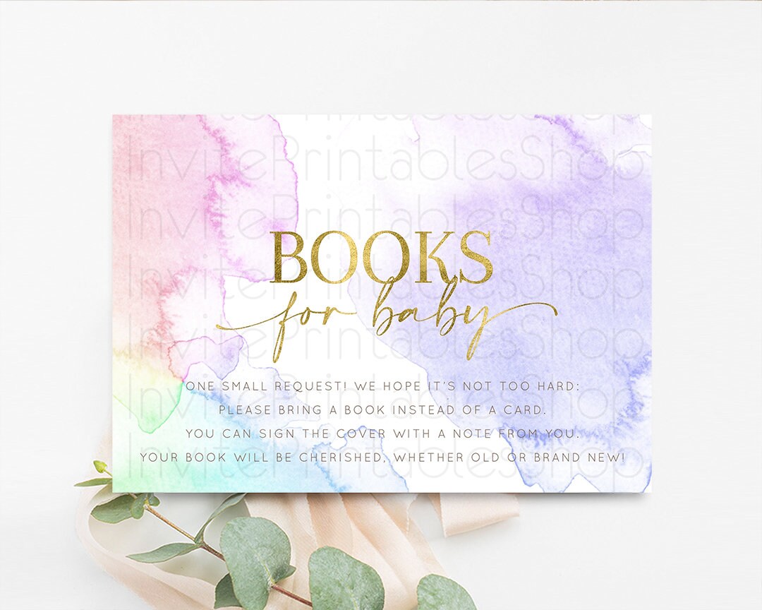 Rainbow Book Cards Pastel Rainbow Book Request Colorful Splash Books ...