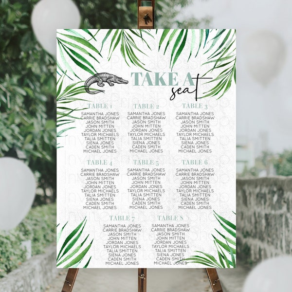 Alligator Seating Chart - Etsy