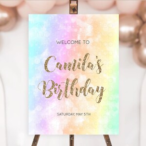 Pastel Welcome Sign Pastel Rainbow Welcome Sign Colorful Rainbow ...