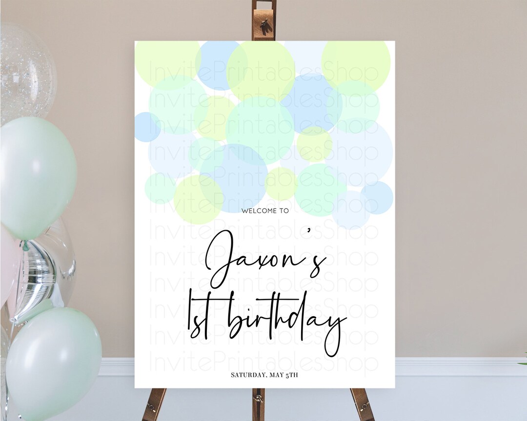 Blue Welcome Board Blue Welcome Sign Pastel Ombre Blue Confetti Welcome ...