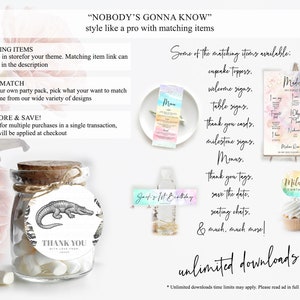 Crocodile Thank You Tags Alligator Thank You Gift Tags Croc Gator Party ...