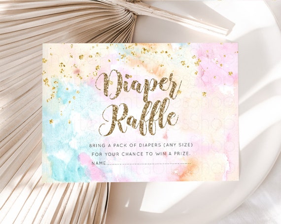 Rainbow Diaper Raffle Pastel Rainbow Diaper Request Colorful Splash ...