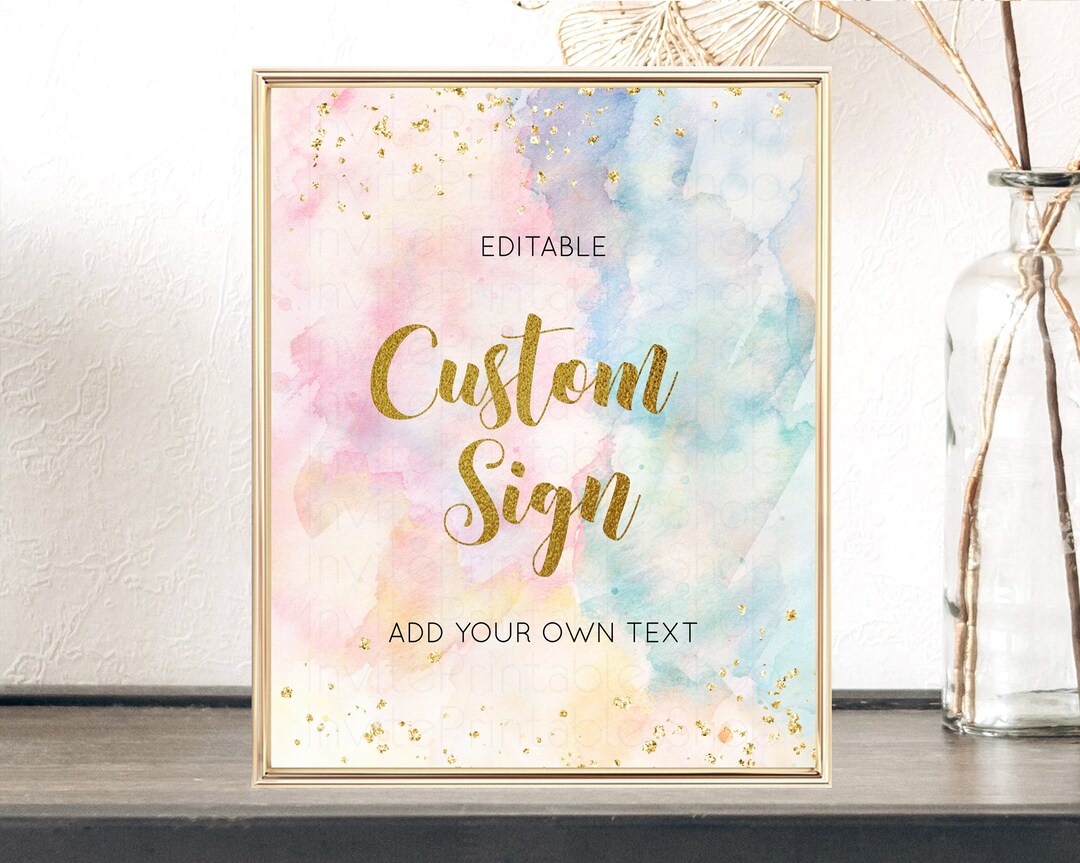 Sign Table Sign Table Signs Party Sign Birthday Sign Food Sign Custom ...