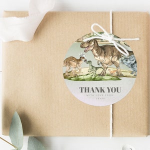 Dinosaur Thank You Tags Dinosaur Volcano Thank You Gift Tags Dinosaur ...