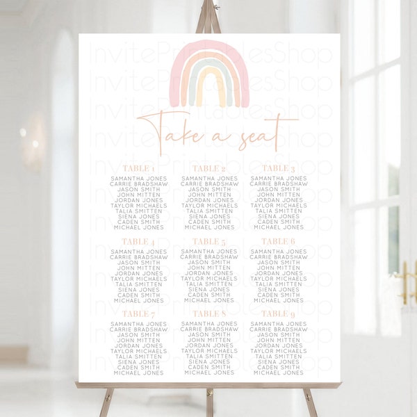 Seating Board - Etsy