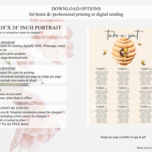 Bee Seating Chart Queen Bee Seating Chart Bee Day Seating Sign Beehive ...