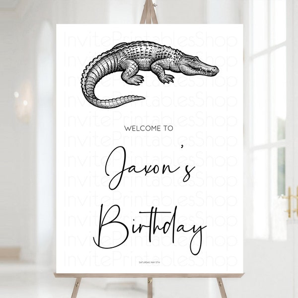 Alligator Welcome Sign - Etsy