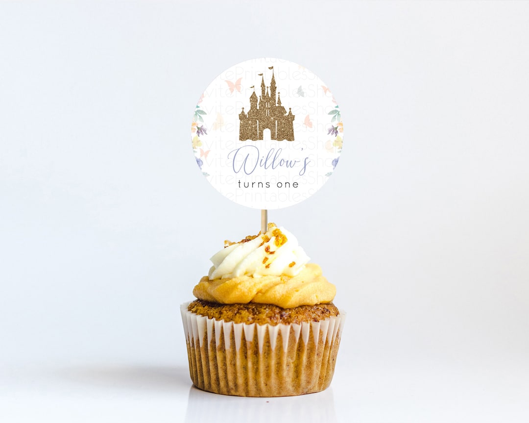 Princess Cupcake Toppers Castle Cupcake Toppers Royal Princess - Etsy