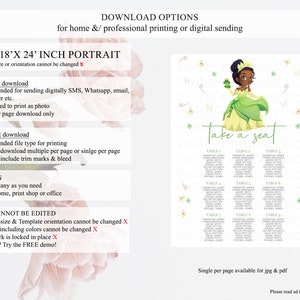 Princess Seating Chart Castle Seating Chart Royal Princess Décor Fairy ...