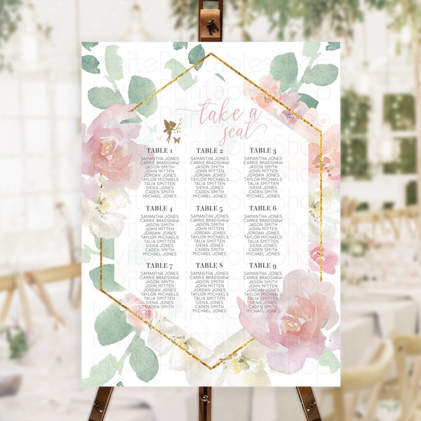 Enchanted Forest Seating Chart Sign - Etsy