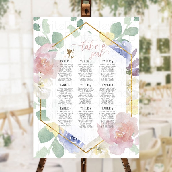 Enchanted Forest Seating Chart Sign - Etsy