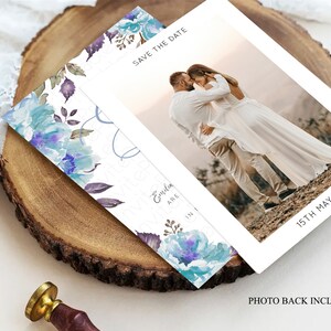 Wildflower Save the Date Template Secret Garden Save the Date Pastel ...