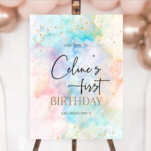 Pastel Welcome Sign Pastel Rainbow Welcome Sign Colorful Rainbow ...