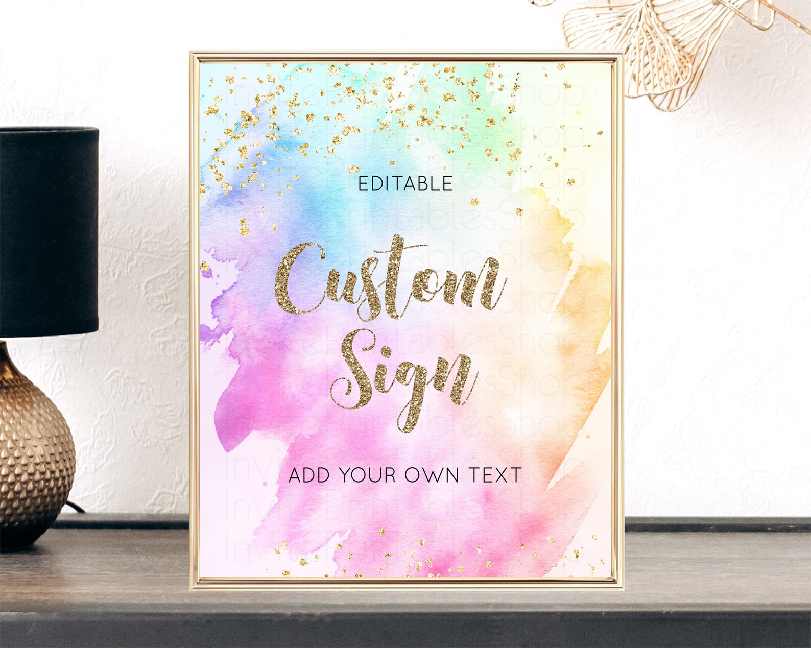 Pastel Rainbow Sign Cards Gifts Sign Table Signs Diaper Sign - Etsy