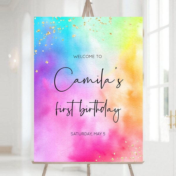 1st Birthday Welcome Board - Etsy