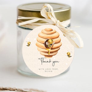 Bee Thank You Tags Bee Thank You Gift Tags Bee Favor Tags Beehive Thank ...
