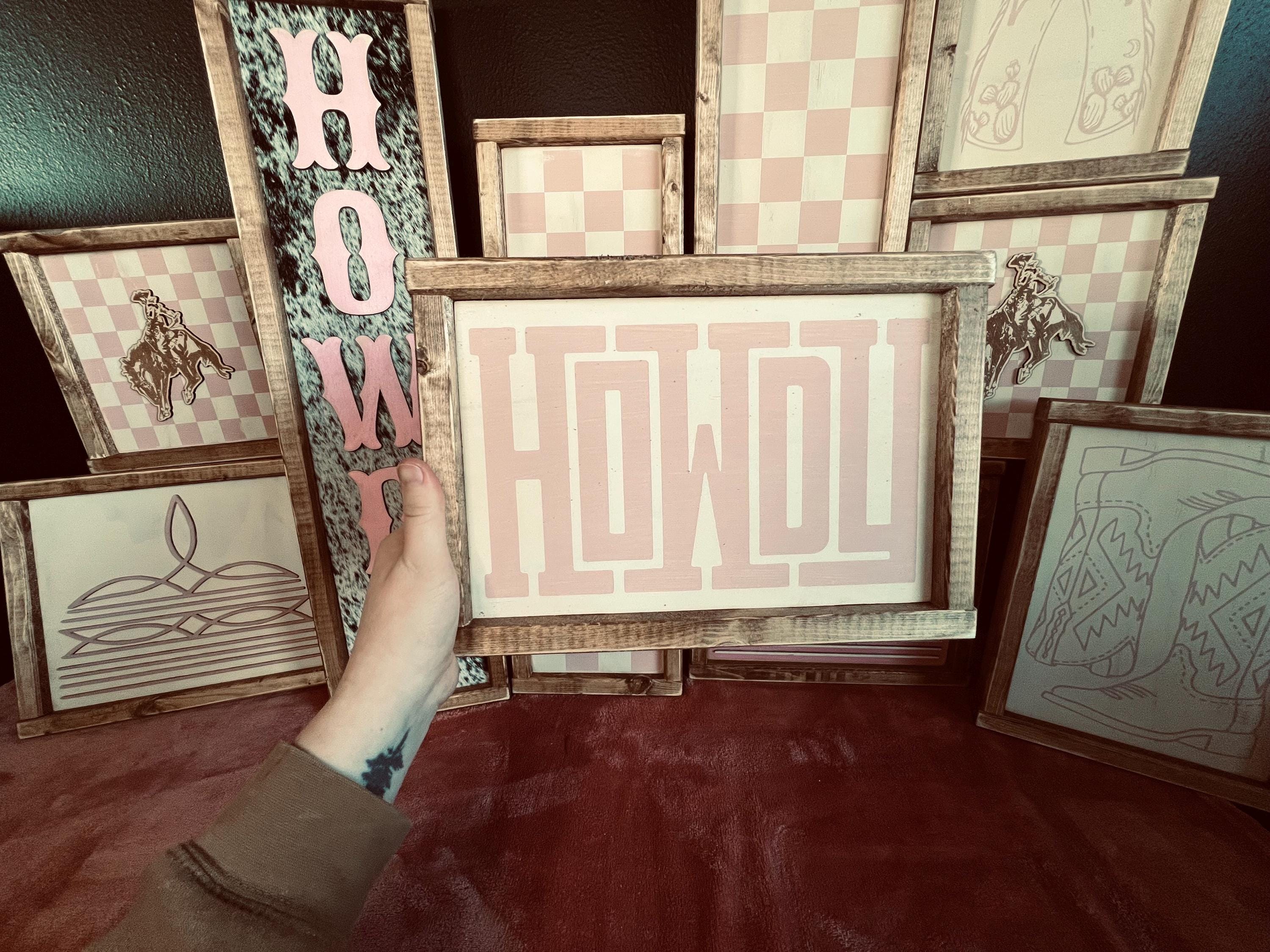 Western PINK Signs *made to Order* - Etsy
