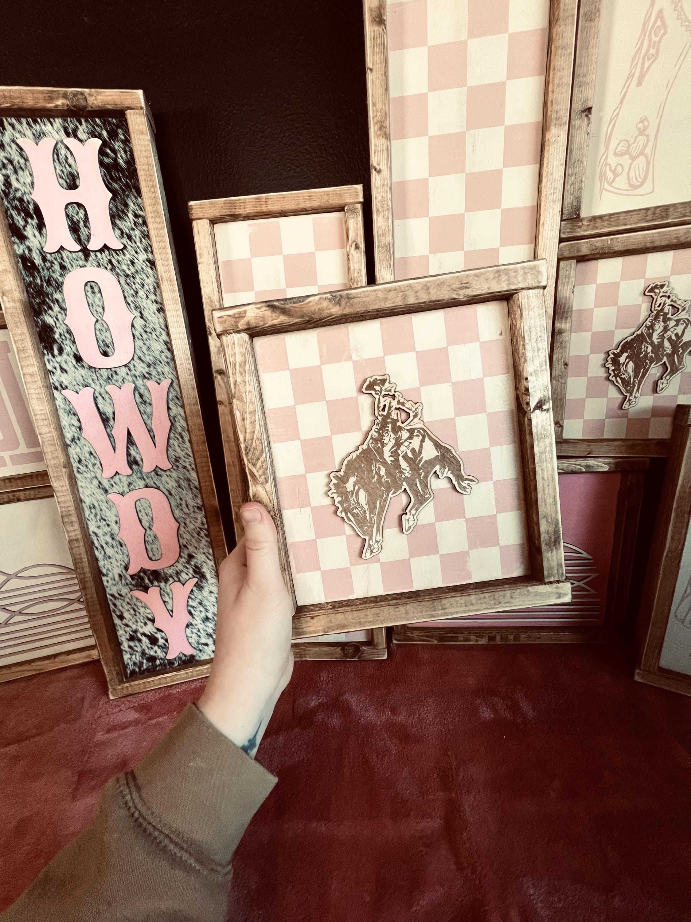 Western PINK Signs *made to Order* - Etsy