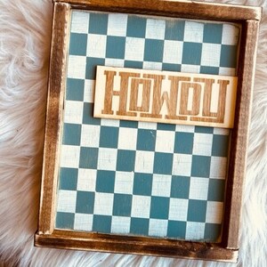 Checkered Howdy Signs *made TO Order* - Etsy