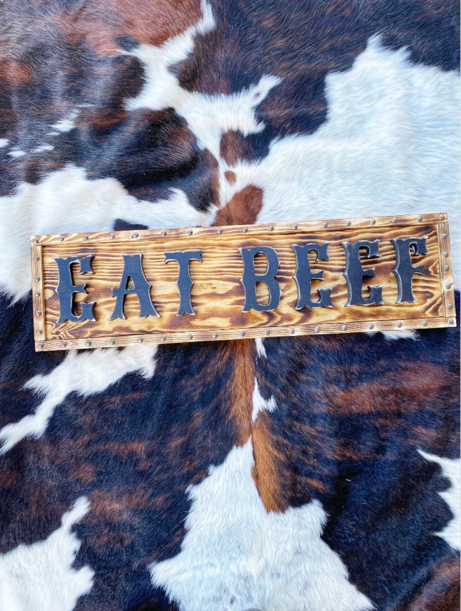 EAT BEEF Sign made to Order | Etsy