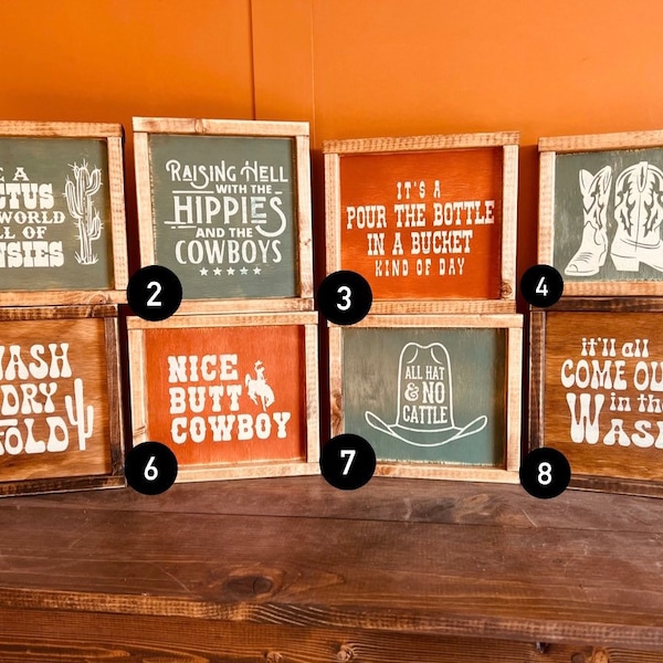 Western Living Room Signs - Etsy
