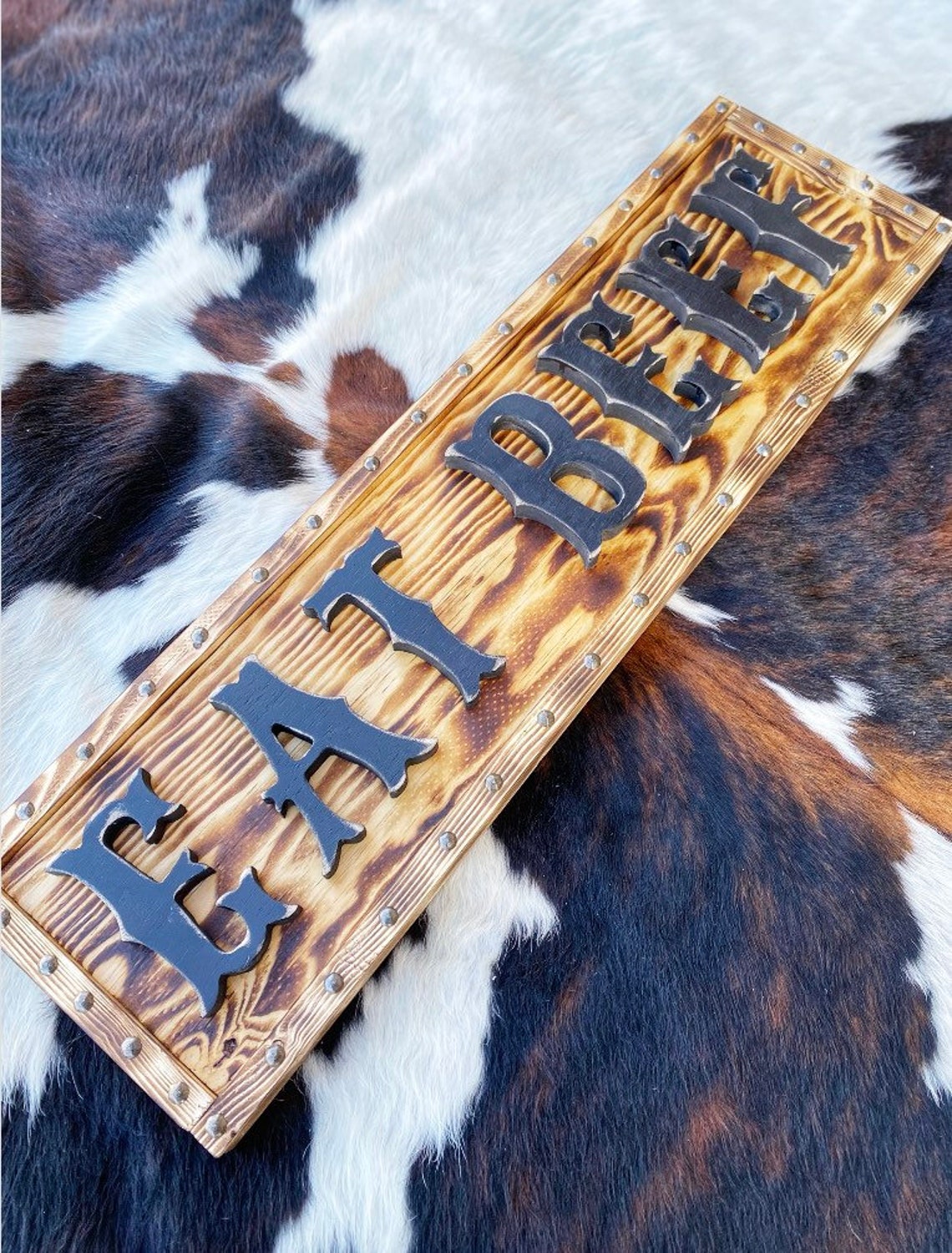 EAT BEEF Sign made to Order | Etsy