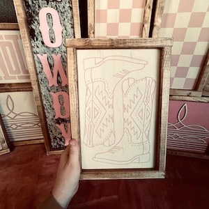 Western PINK Signs *made to Order* - Etsy