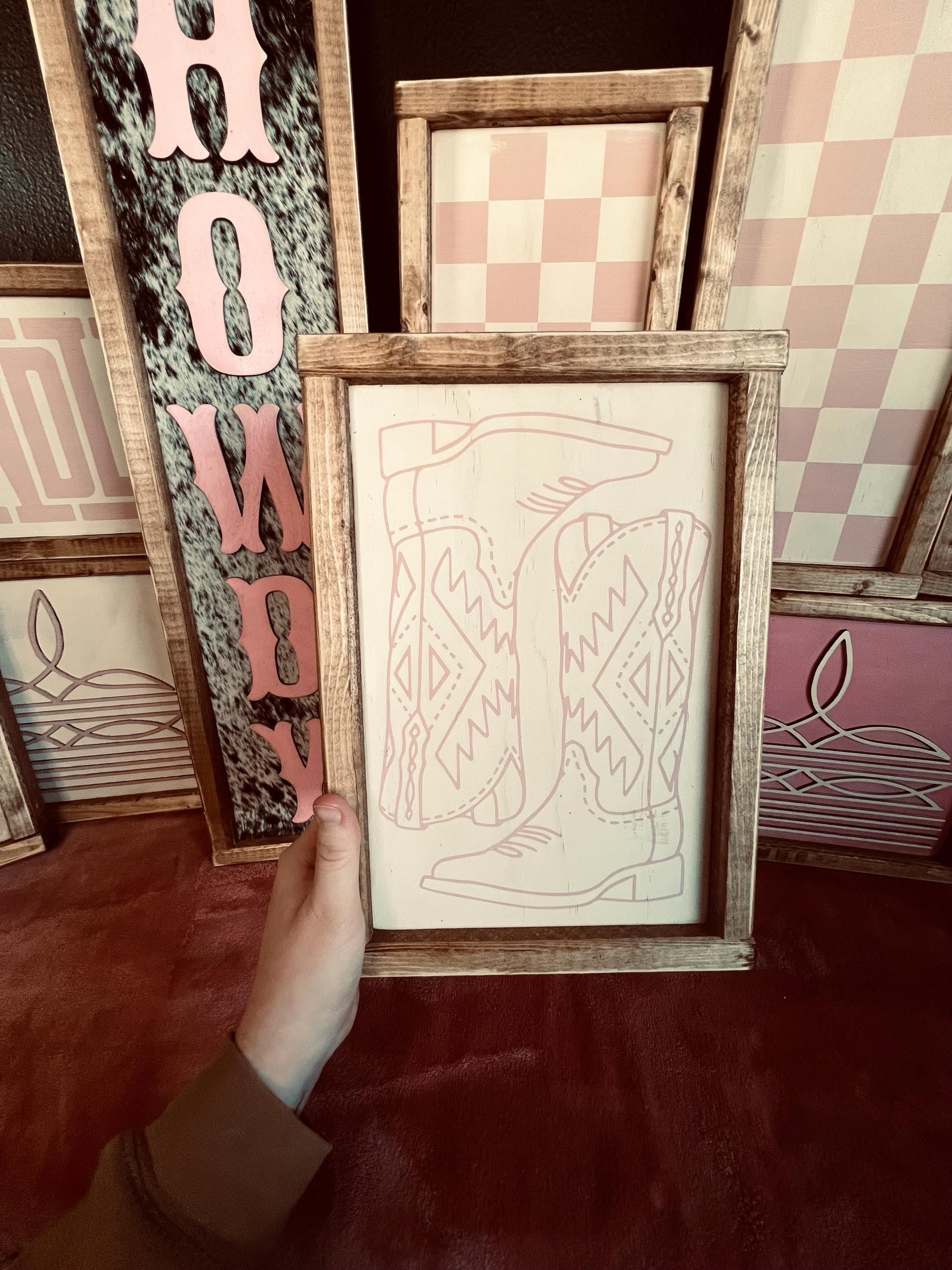 Western PINK Signs *made to Order* - Etsy