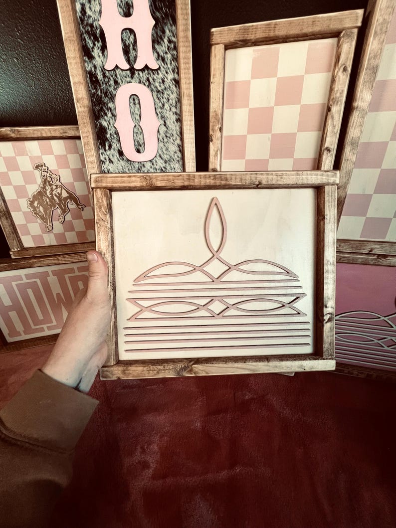 Western PINK Signs *made to Order* - Etsy