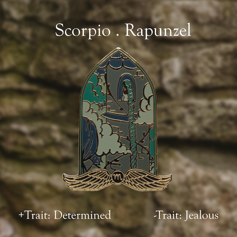 Zodiac X Fairy Tale Enamel Pins - Etsy
