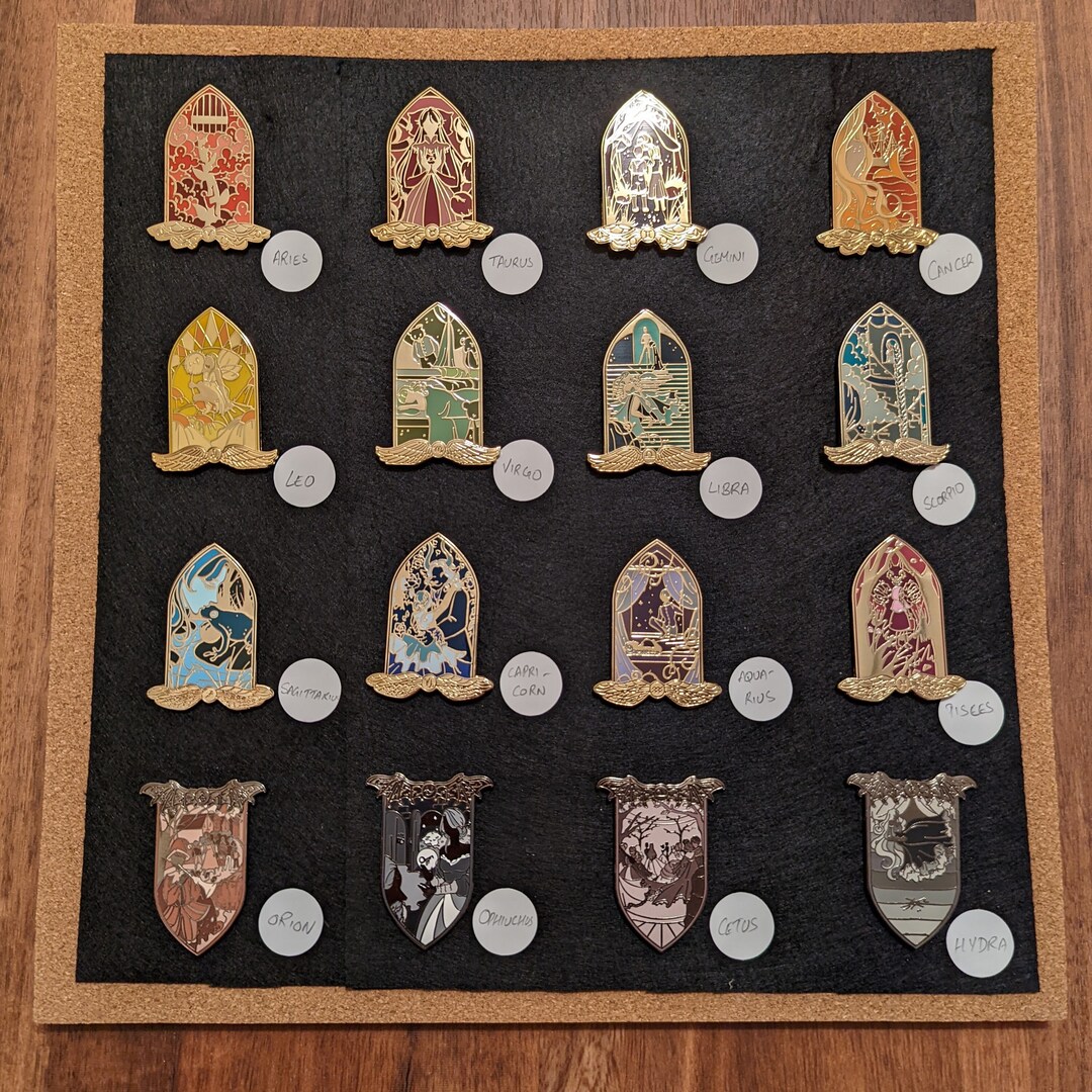 Zodiac X Fairy Tale Enamel Pins - Etsy Hong Kong
