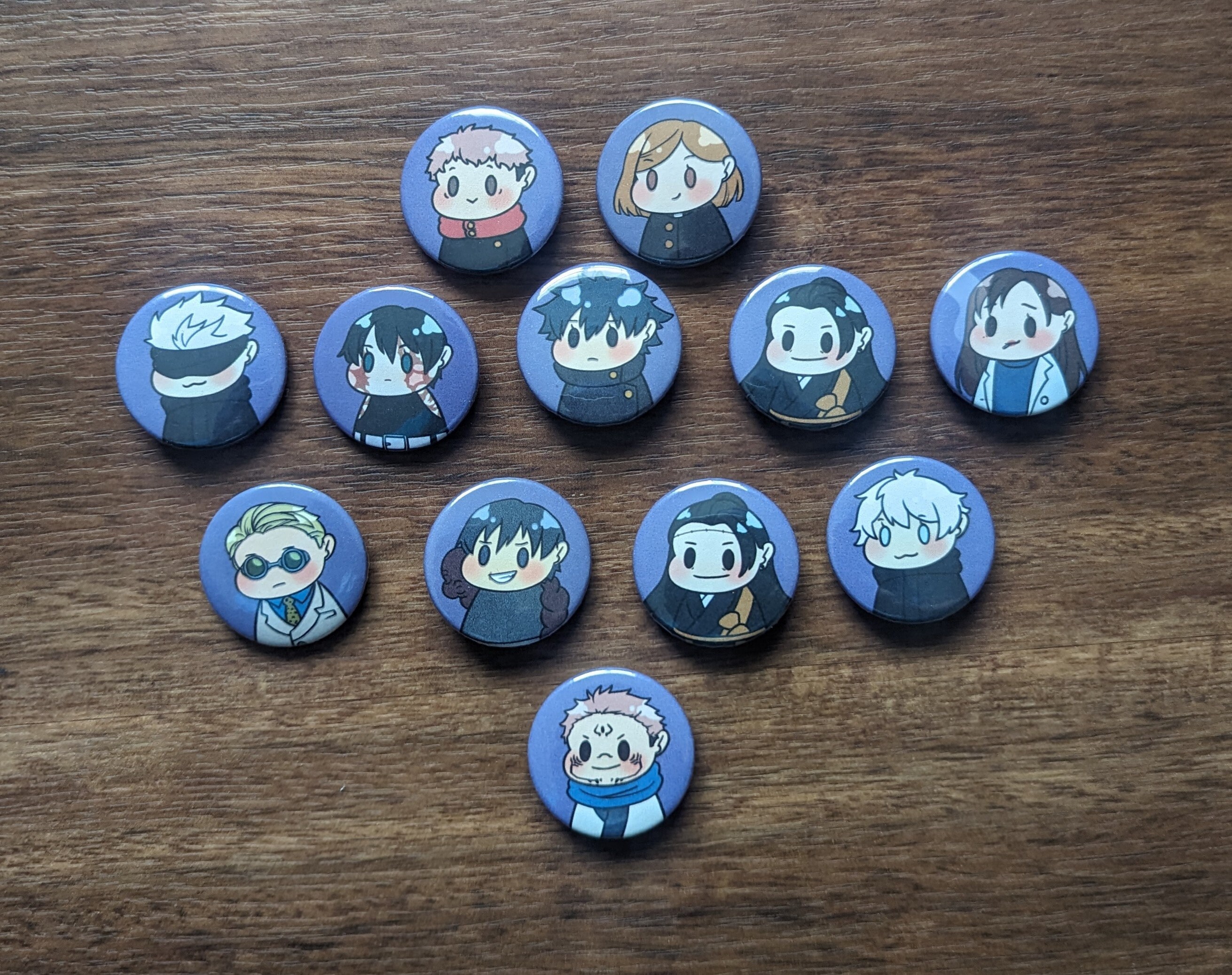 JJK Buttons Set (1.25") - Etsy Australia