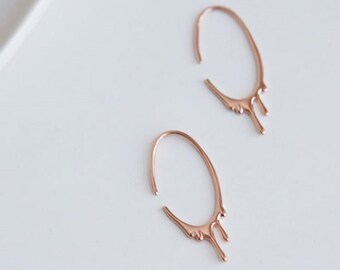 Fluid Hoop Earrings - Etsy