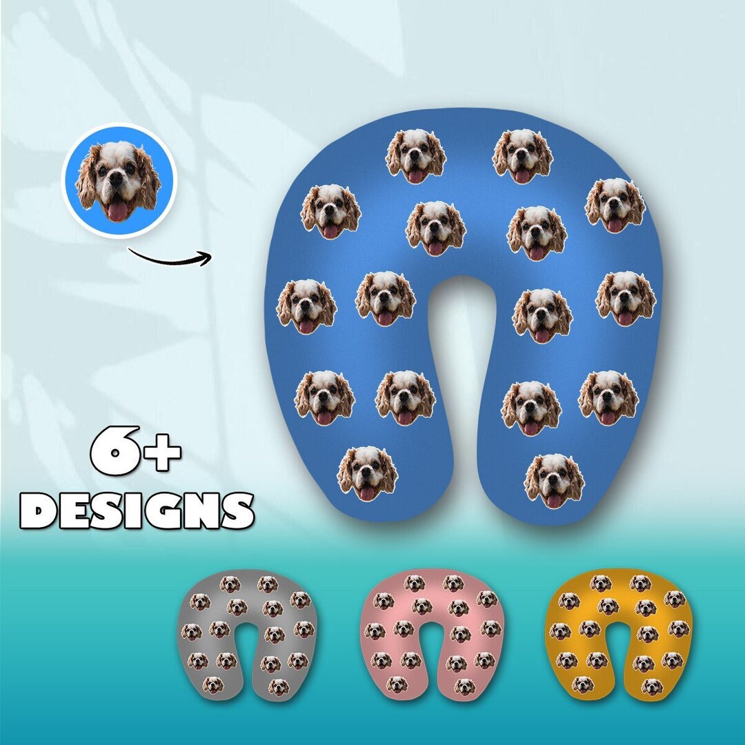 Custom U-shaped Face Photo Pillow Personalize With Your Loved Pets or ...