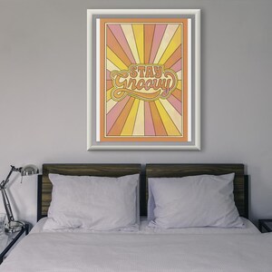 Stay Groovy Printable Poster Retro-inspired Digital Download Wall Art ...