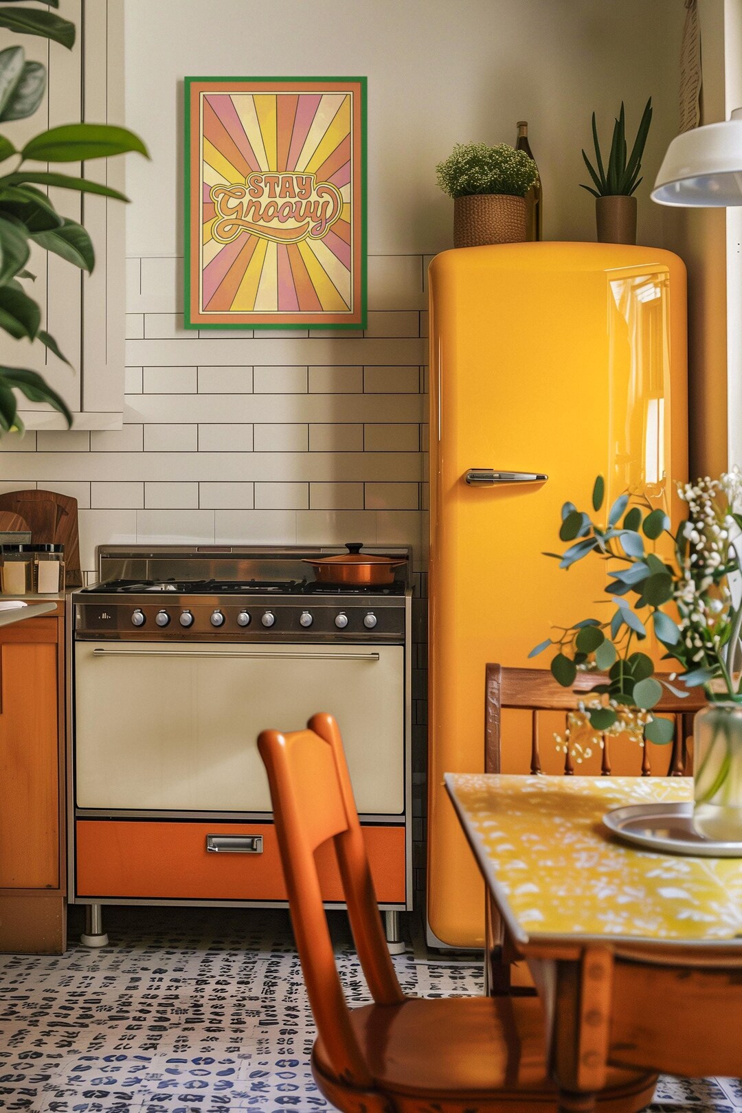 Stay Groovy Printable Poster Retro-inspired Digital Download Wall Art ...