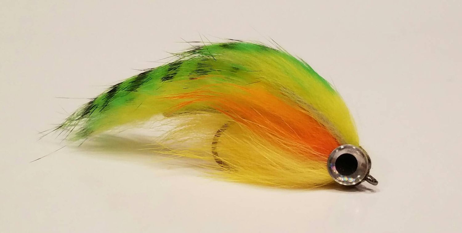 Perch Colored Streamer, Bass Streamer, Fly Fishing Fly, Flies, Bait ...