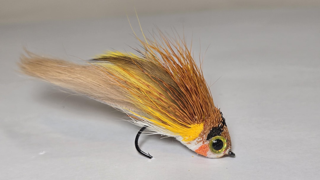 Deer Hair Fly, Streamer, Bass Fly, Brown Trout Color - Etsy
