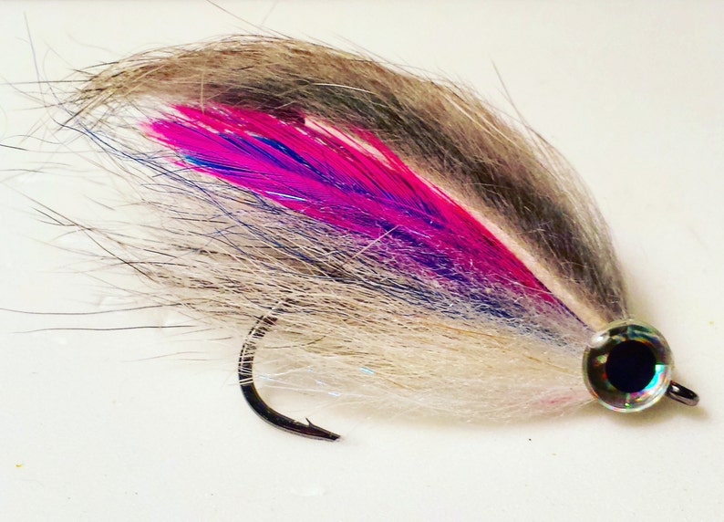 Rainbow streamer fly fishing fly streamer size 1 bass fly | Etsy