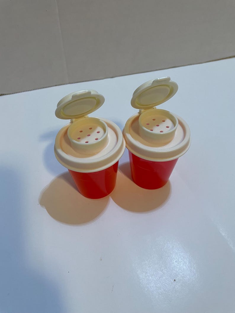 Salt and Pepper Shakers From Tupperware - Etsy