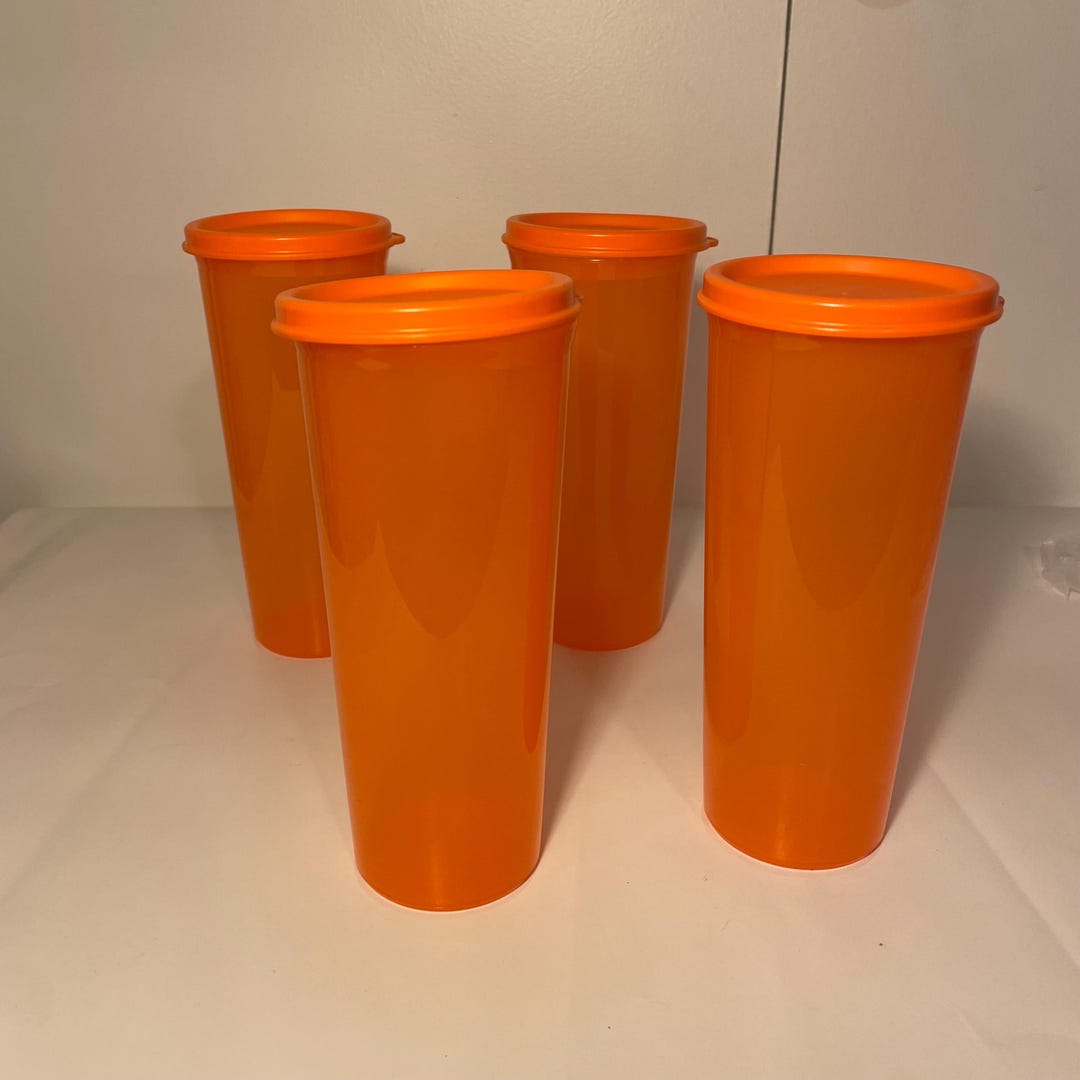 Tupperware Tumblers With Lids -set of 4 (NEW) - Etsy