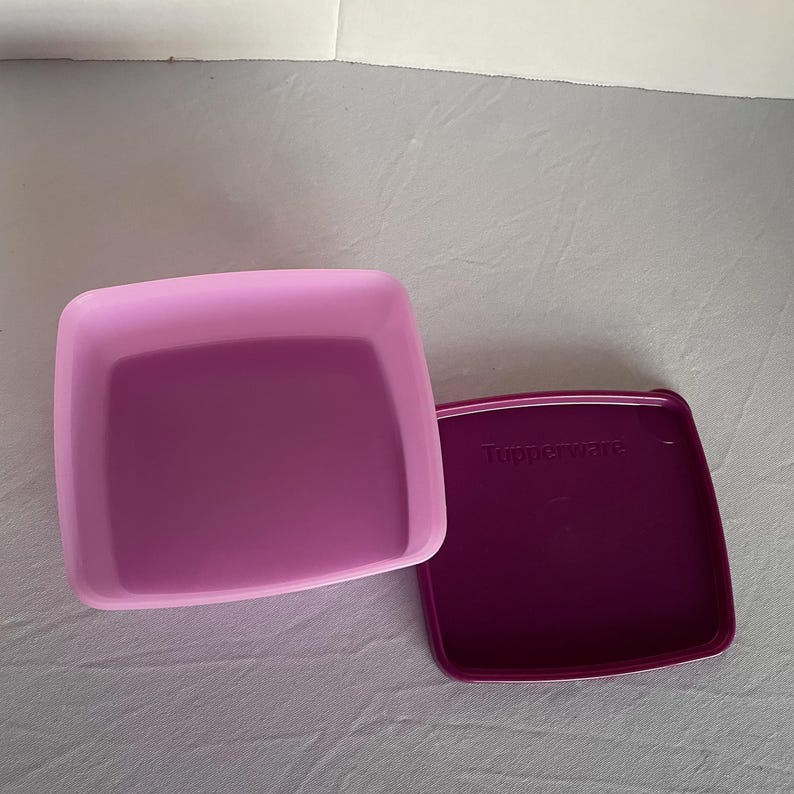 Tupperware Square Container - Etsy