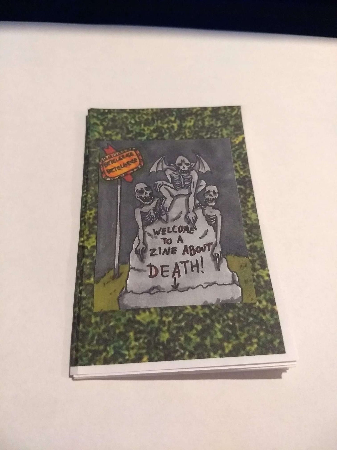 Welcome to a Zine About Death | Mini Horror Zine | Short Story Comic - Etsy