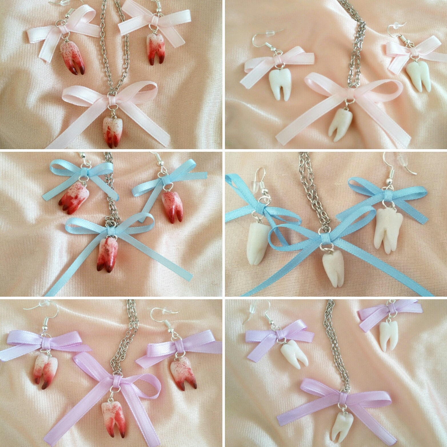 Teeth Jewelry Bloody Tooth Charm - Etsy