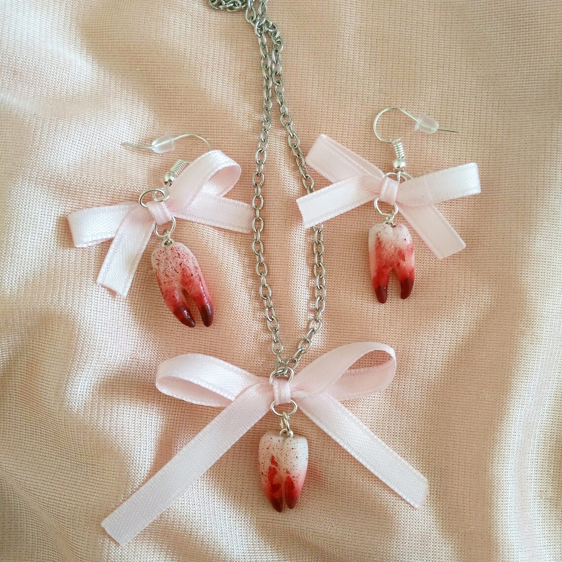 Teeth Jewelry Bloody Tooth Charm | Etsy