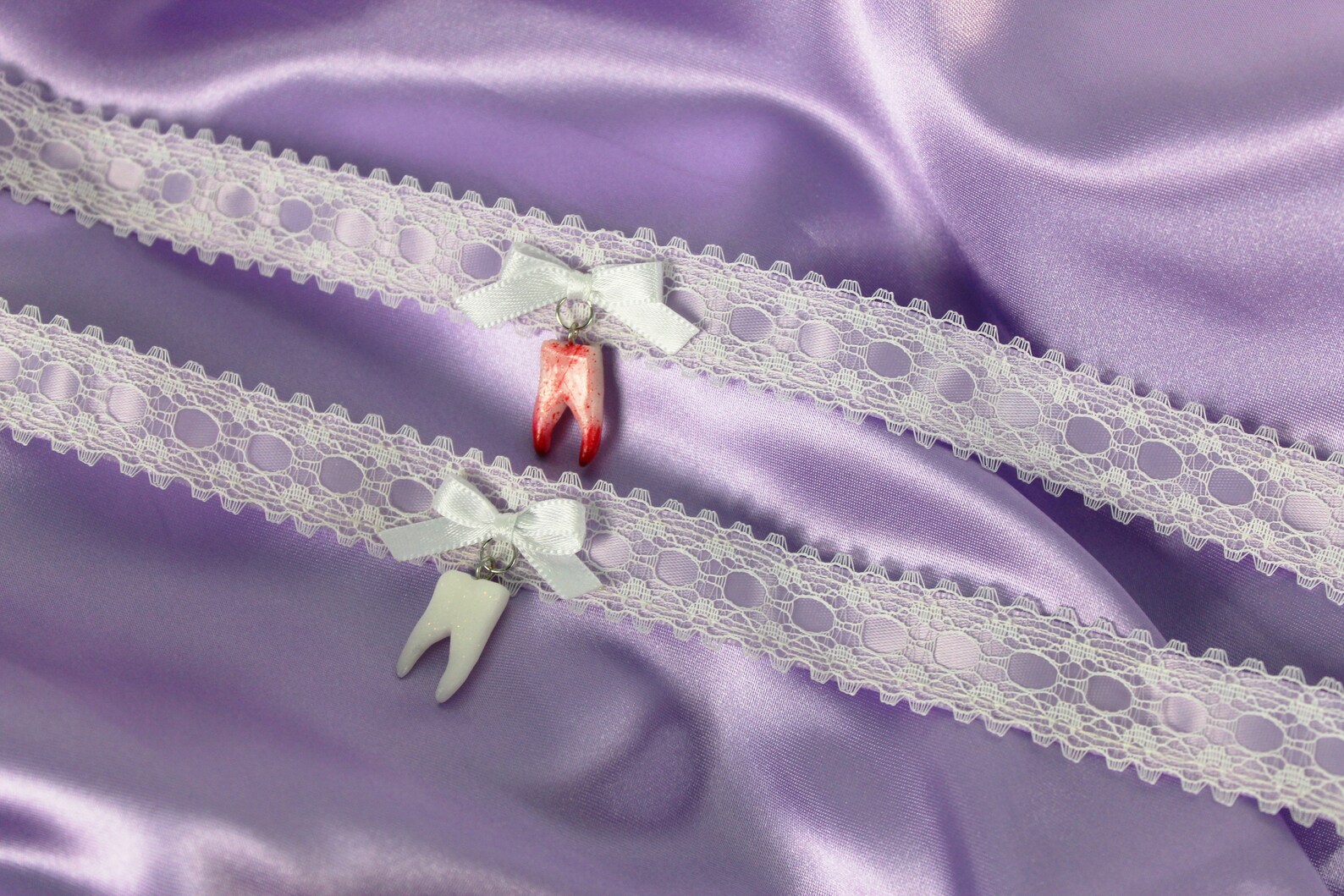 Pastel Lace Tooth Choker - Etsy