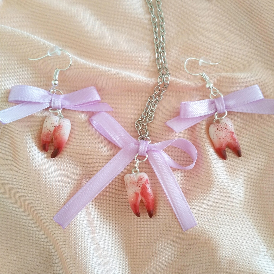 Teeth Jewelry Bloody Tooth Charm | Etsy