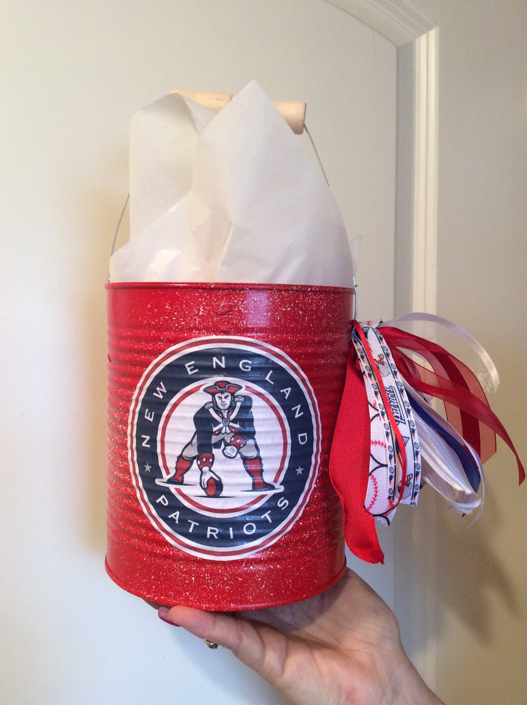 New England Patriots Gift Can / Patriots / Patriots Football / New ...